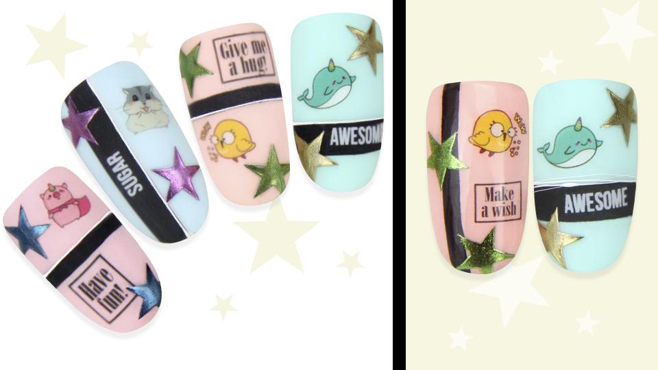 Cute nail art with stickers for childish adults - Online course ...