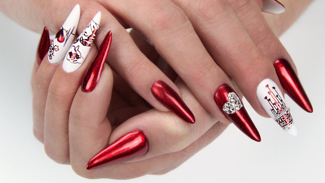 Modern, romantic, almond shaped nail sculpturing - Online course ...