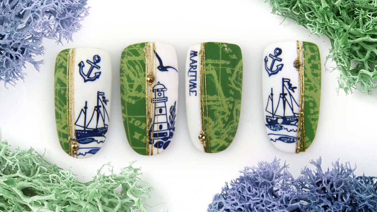 Go for a boat trip, wear this exciting nail art! - Online course ...