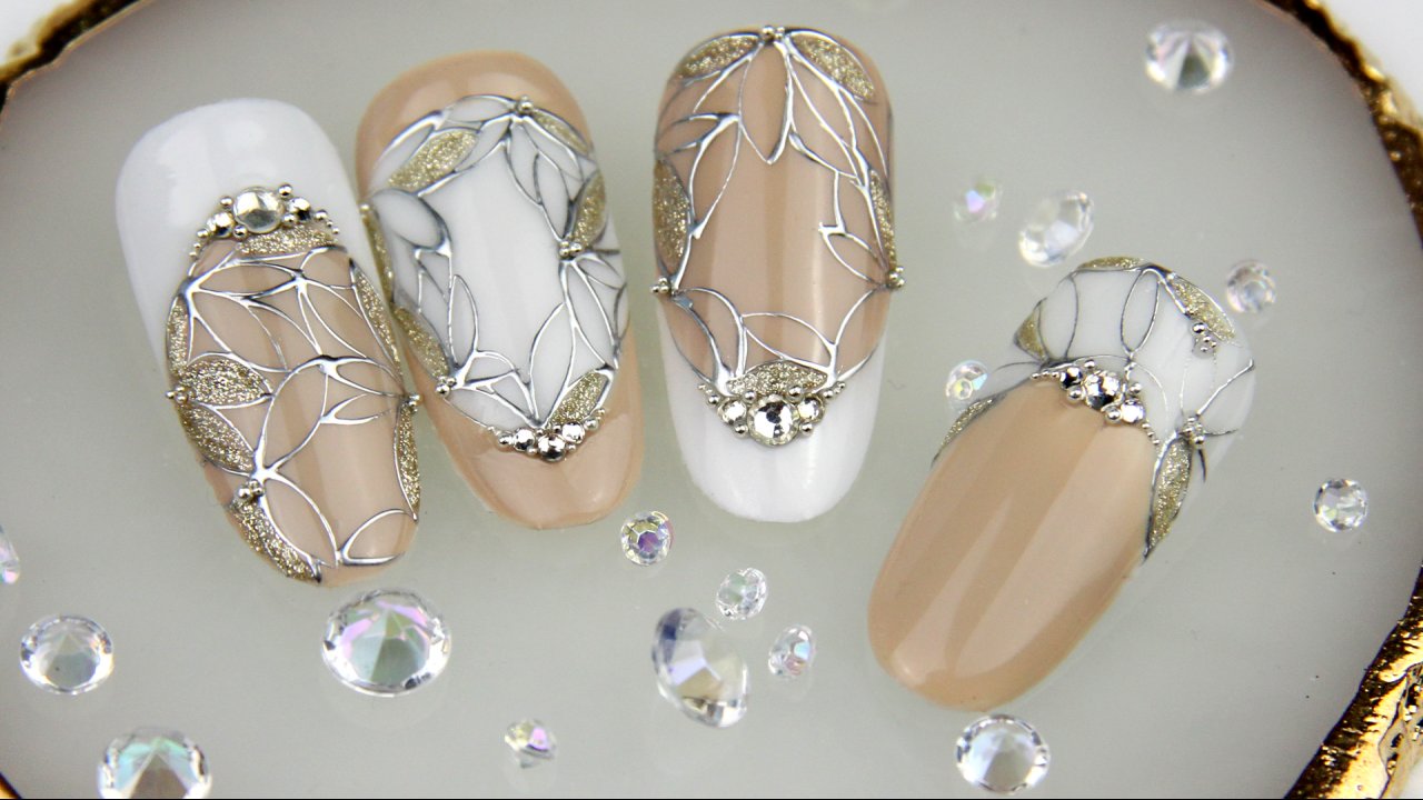 Hand-painted nail art with stained glass look - Online course ...